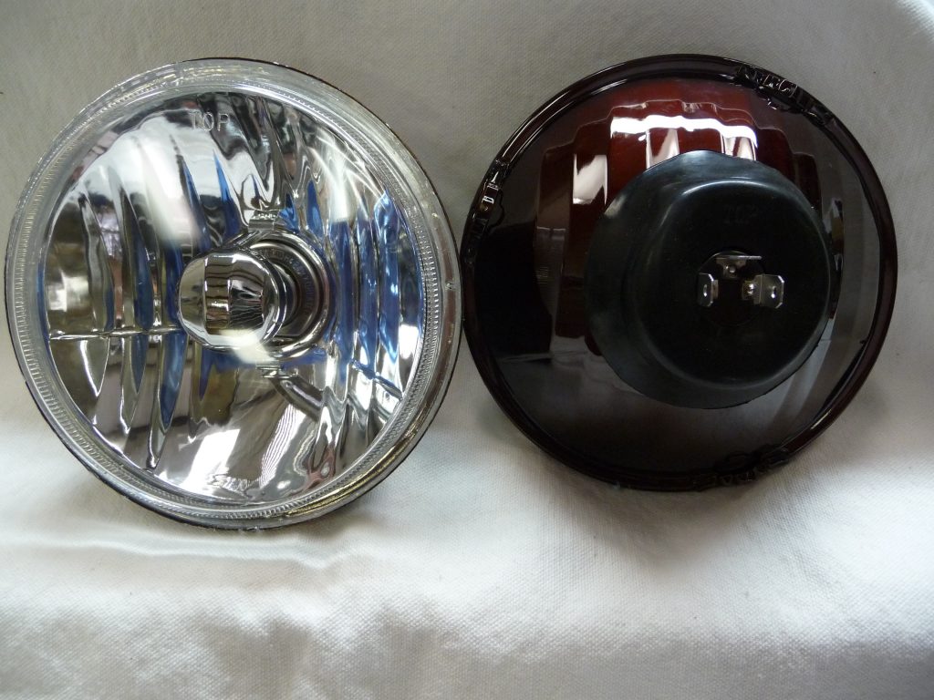 One Pair of 5 3/4 Inch Round Elite Diamond Headlights with Blue Halogen ...
